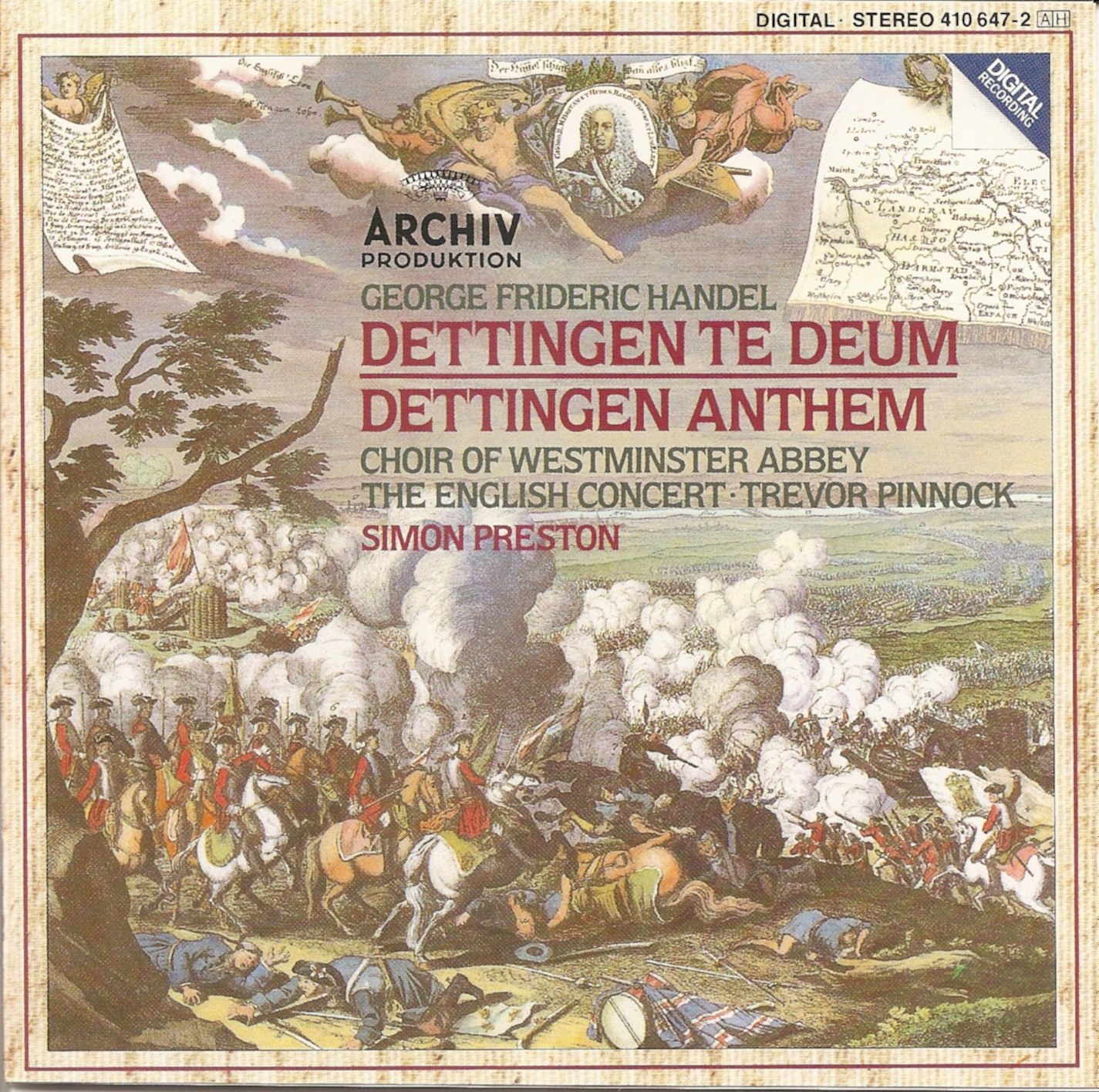 The First Pressing CD Collection: George Frideric Handel - Dettingen Te ...