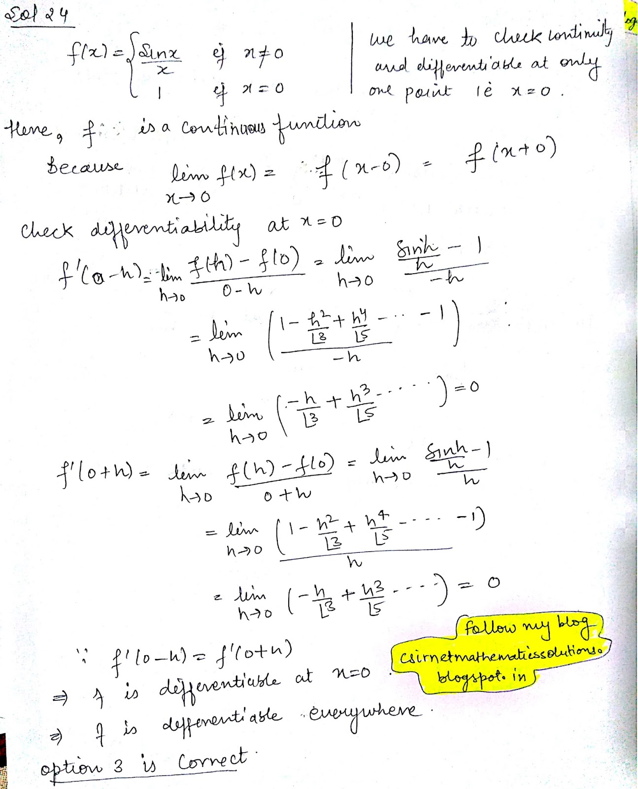 Csir Net Mathematics Solutions Csir Net Jrf Question Paper June 2017