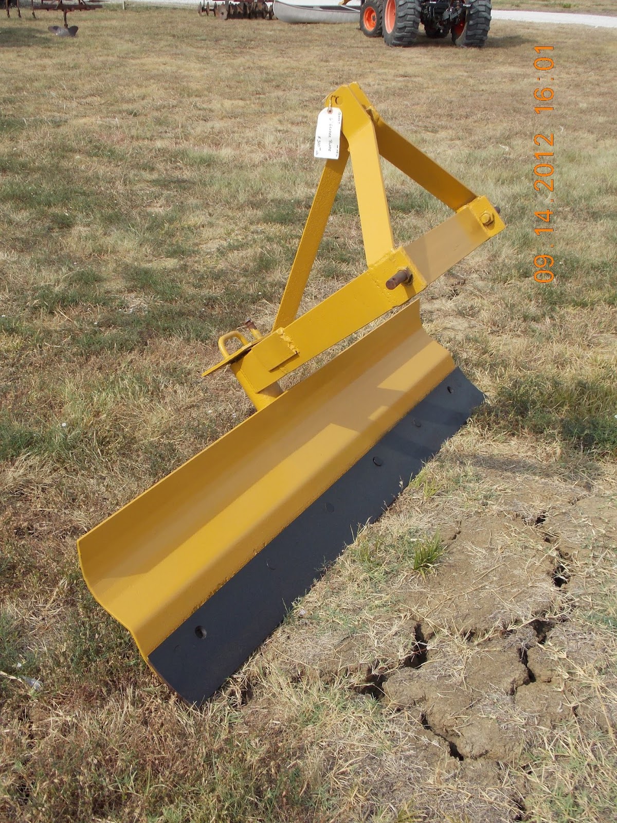 Parking Zone 82: Used 6' Grader Blade for tractor 3 point