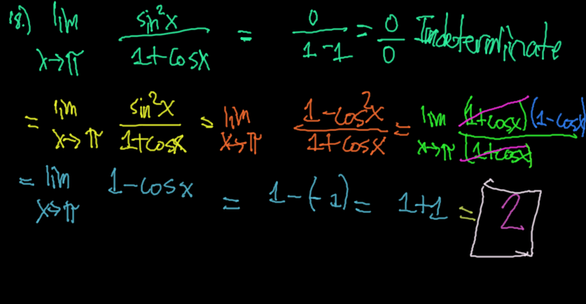 Free Mathematics Tutorial: Limits Examples