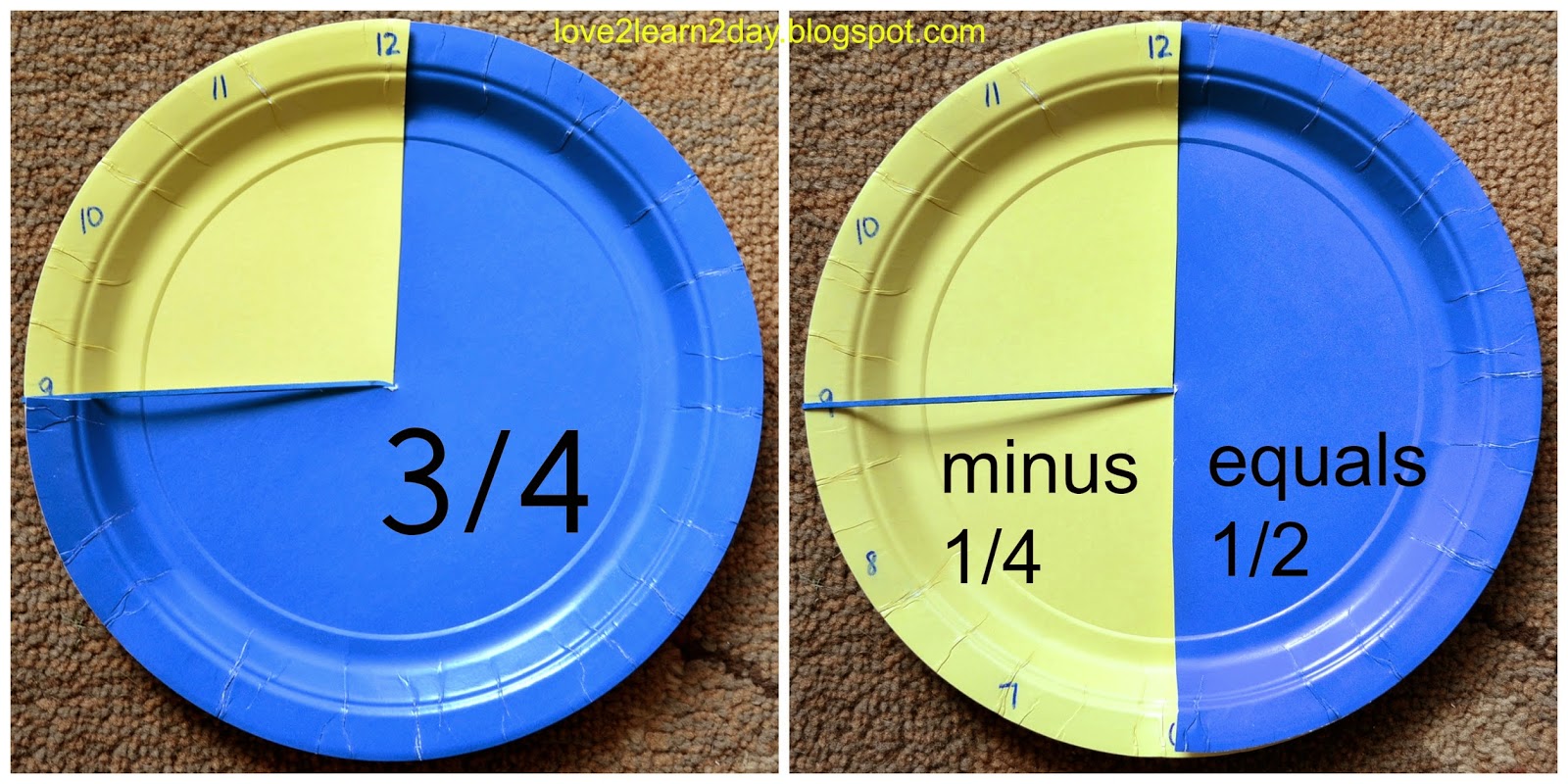 love2learn2day: Fraction Addition Made Easy: Clocks!