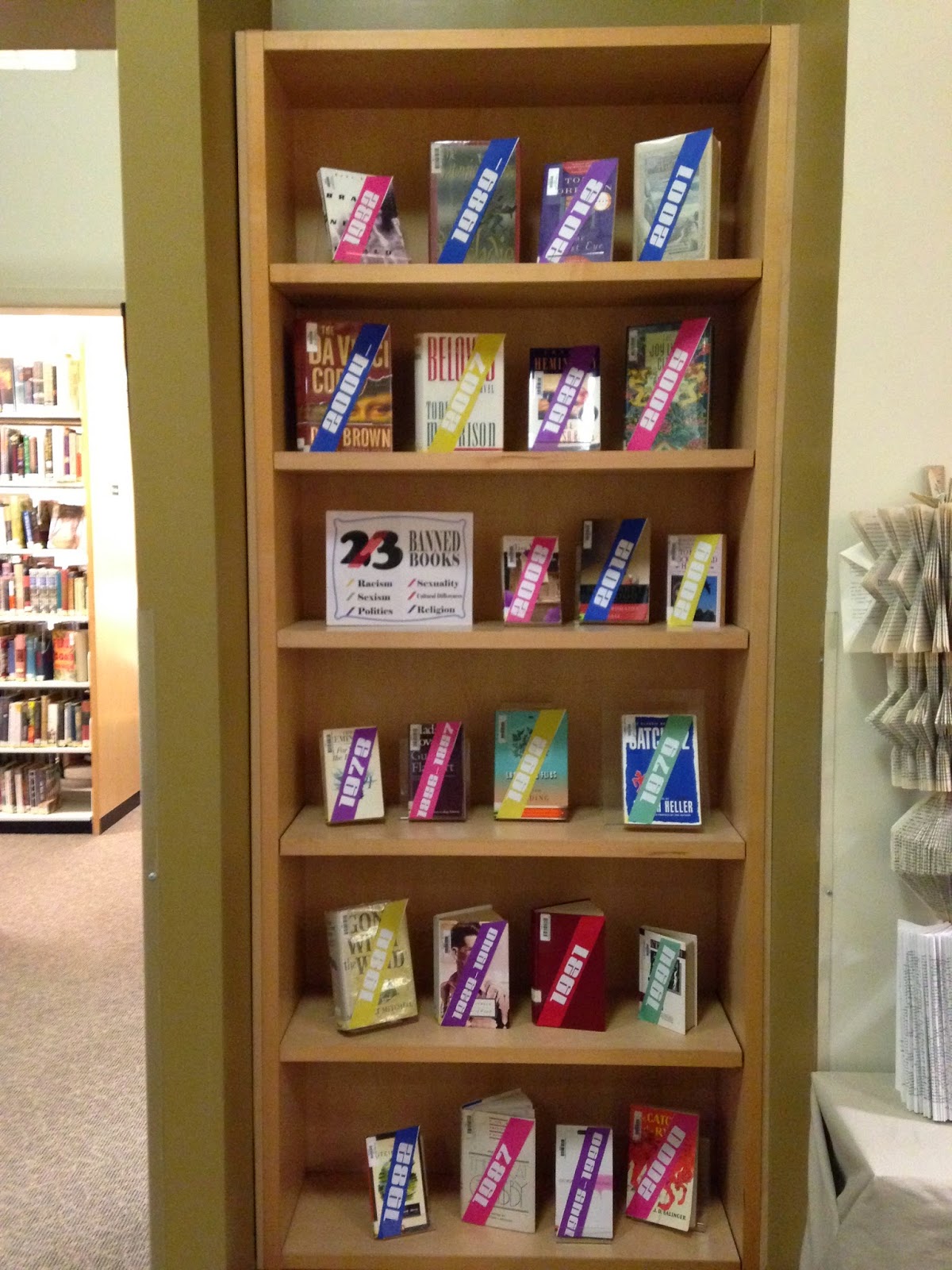 Librarian on Display: A Year Of Library Displays!