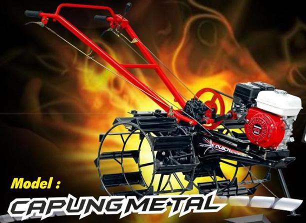 Traktor sawah quick capung metal - traktor sawah quick