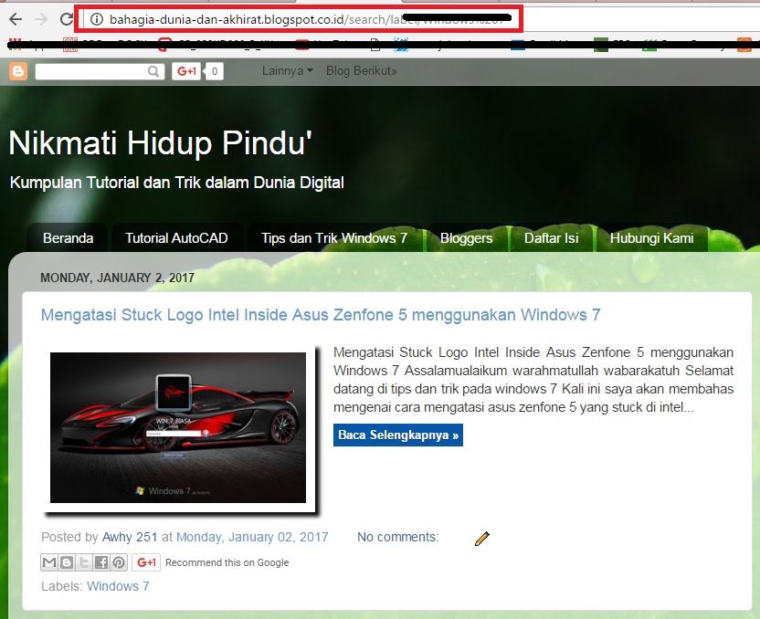 Cara Cepat Membuat Menu Tab atau Menu Bar Pada Blog/Website | InfoKom 251
