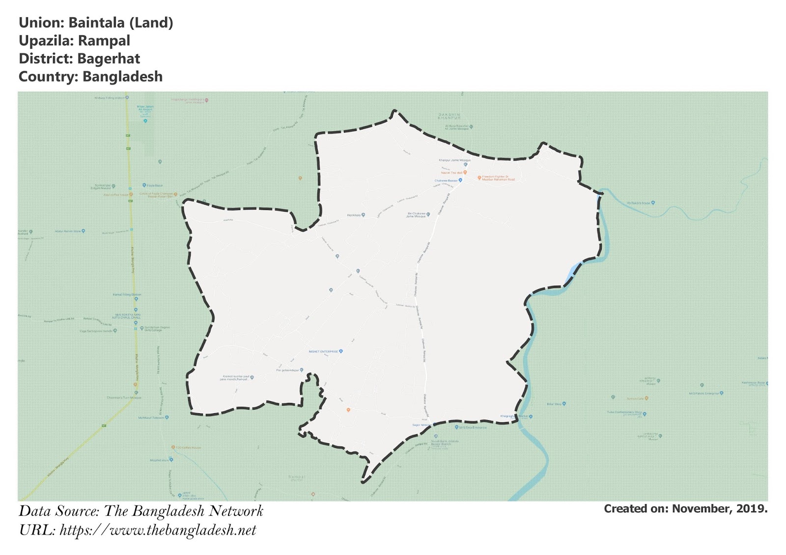 Baintala Union, Bagerhat