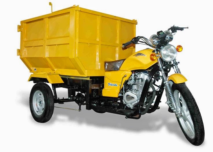kaisar motor tiga roda, motor tiga roda bak sampah, triseda bak standar ...