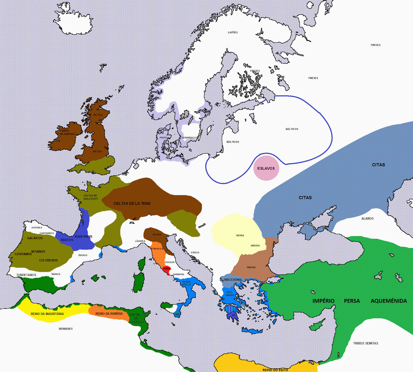 EUROPA HISTÓRICA: EUROPA - 400 aC