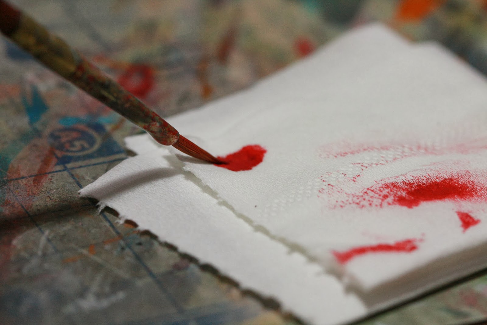 I paint therefore I am: Painting with very thin paint