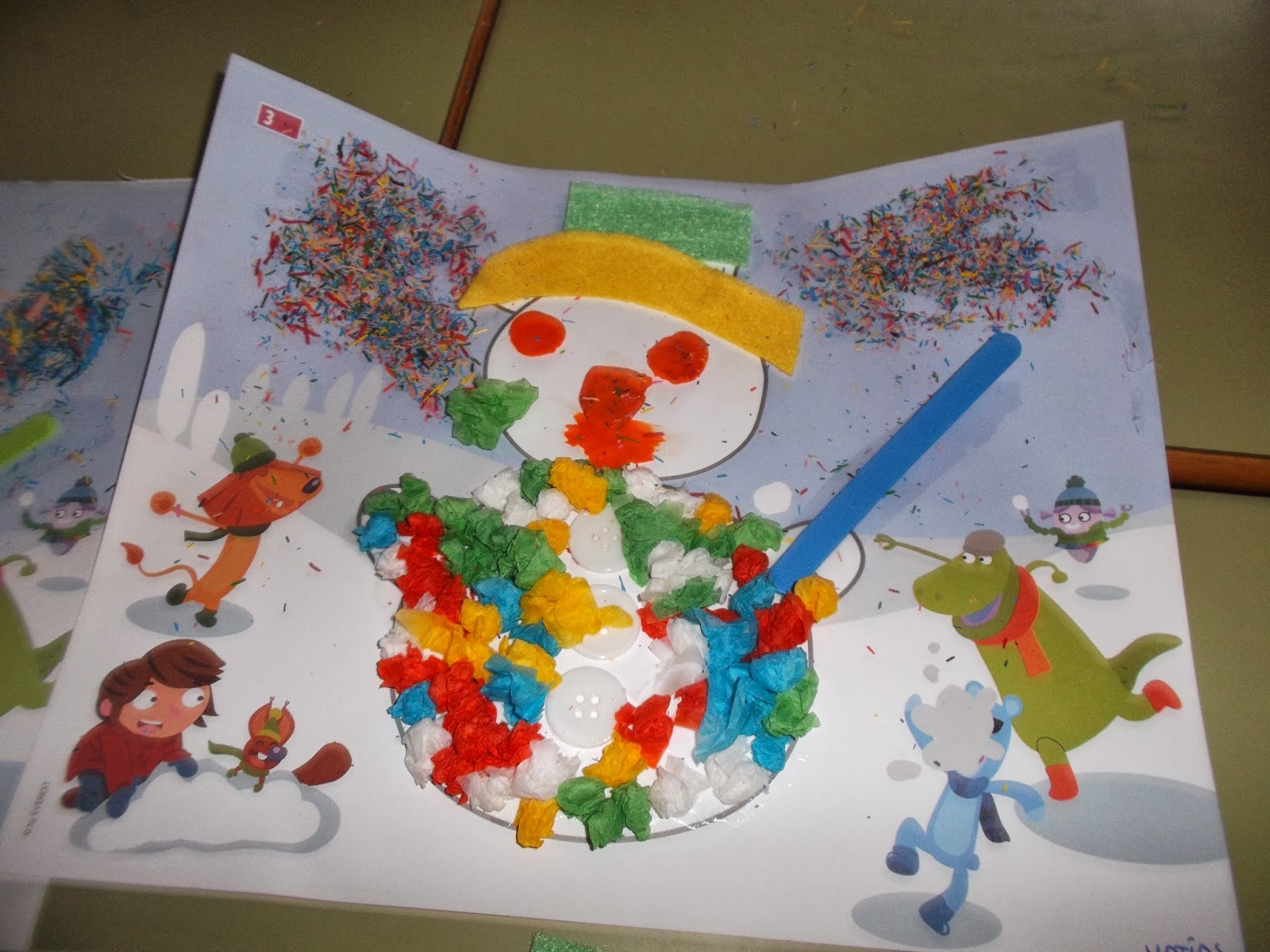 Sueños infantiles: DECORAMOS NUESTROS MUÑECOS DE NIEVE