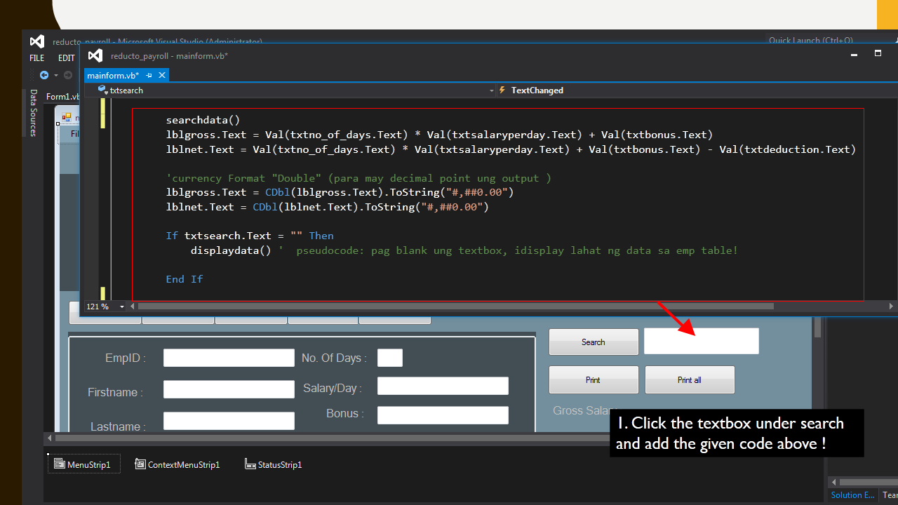 CS Basic Tutor : Activities for students: Connecting MS Access Database from MS Visual Studio