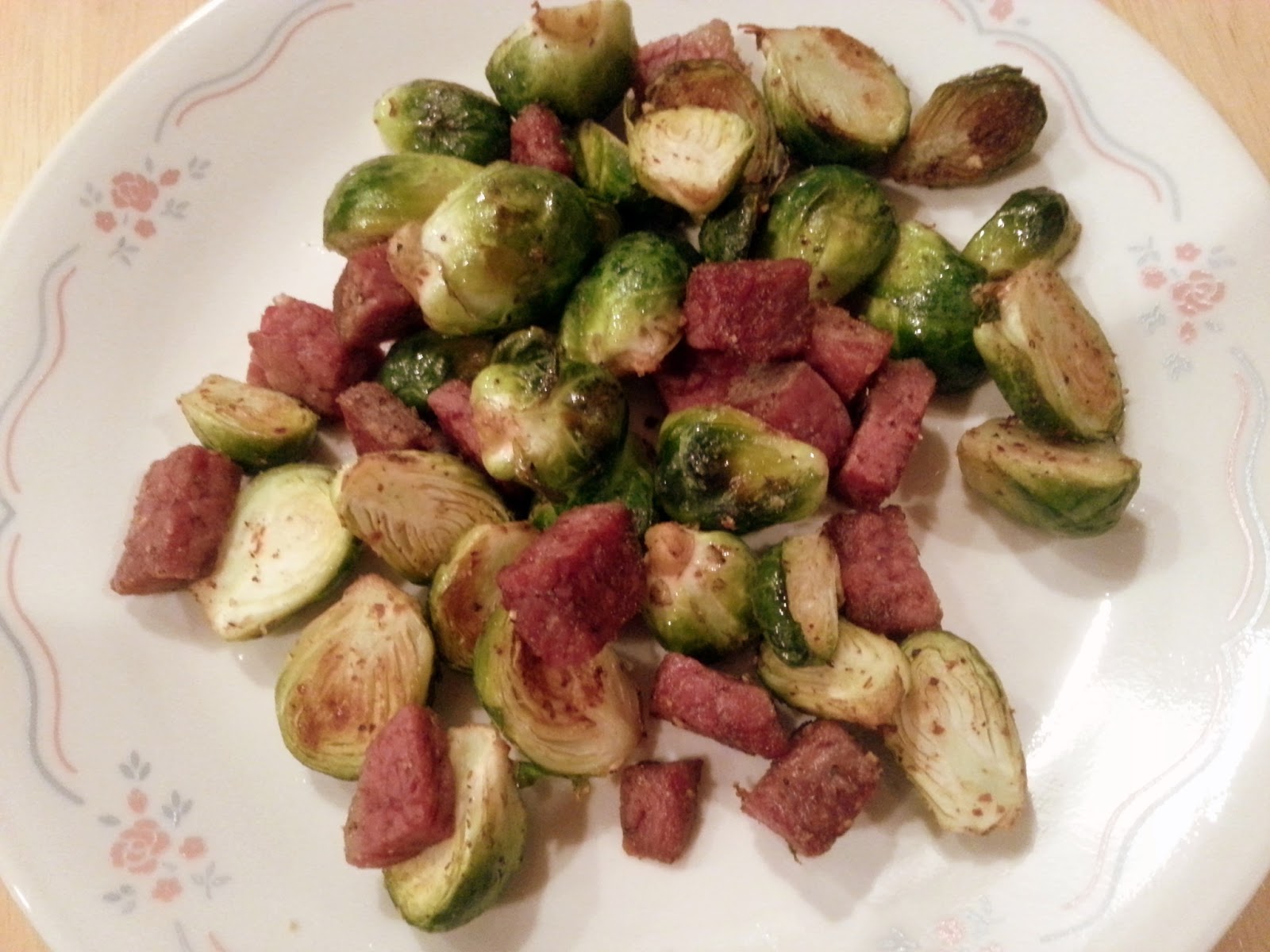 Food Judicata: Roasted Brussels Sprouts with Corned Beef