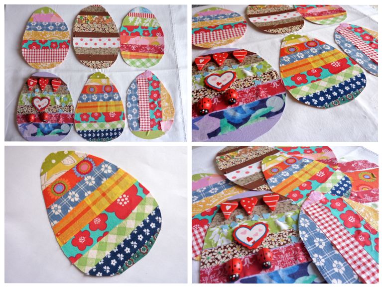 My Rose Valley: Patchwork easter eggs tutorial