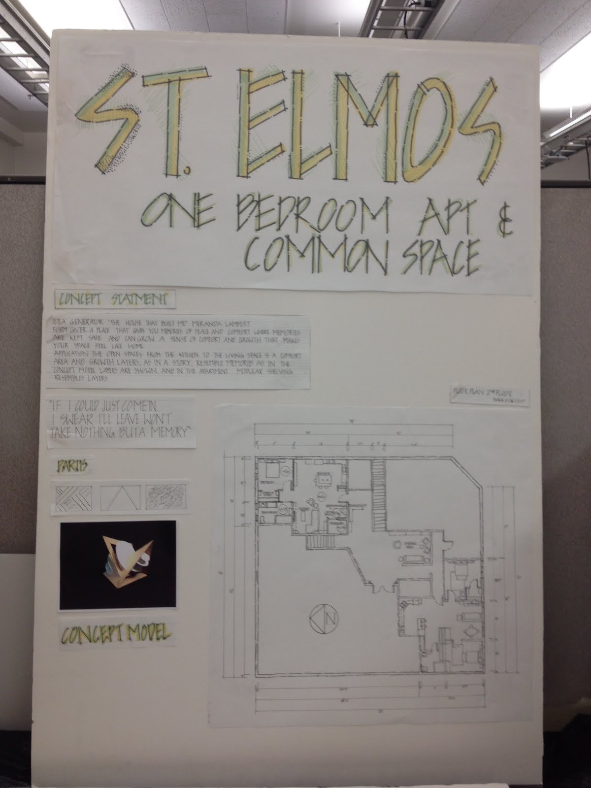 Michelle Hanna Interior Design Portfolio: One Bedroom and Common Space ...