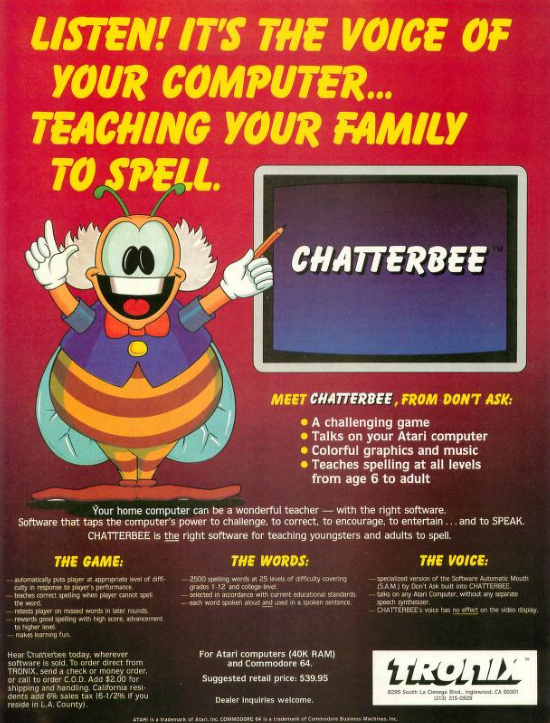 ATARI 8-bit Ads: Talk Is Cheap