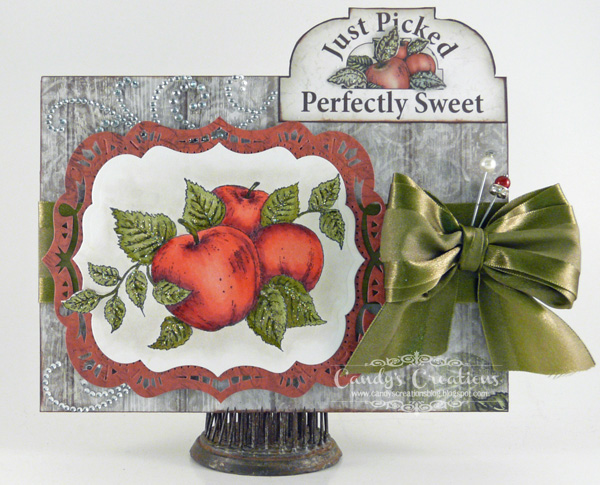 Candy's Creations: Just Picked Apple Card