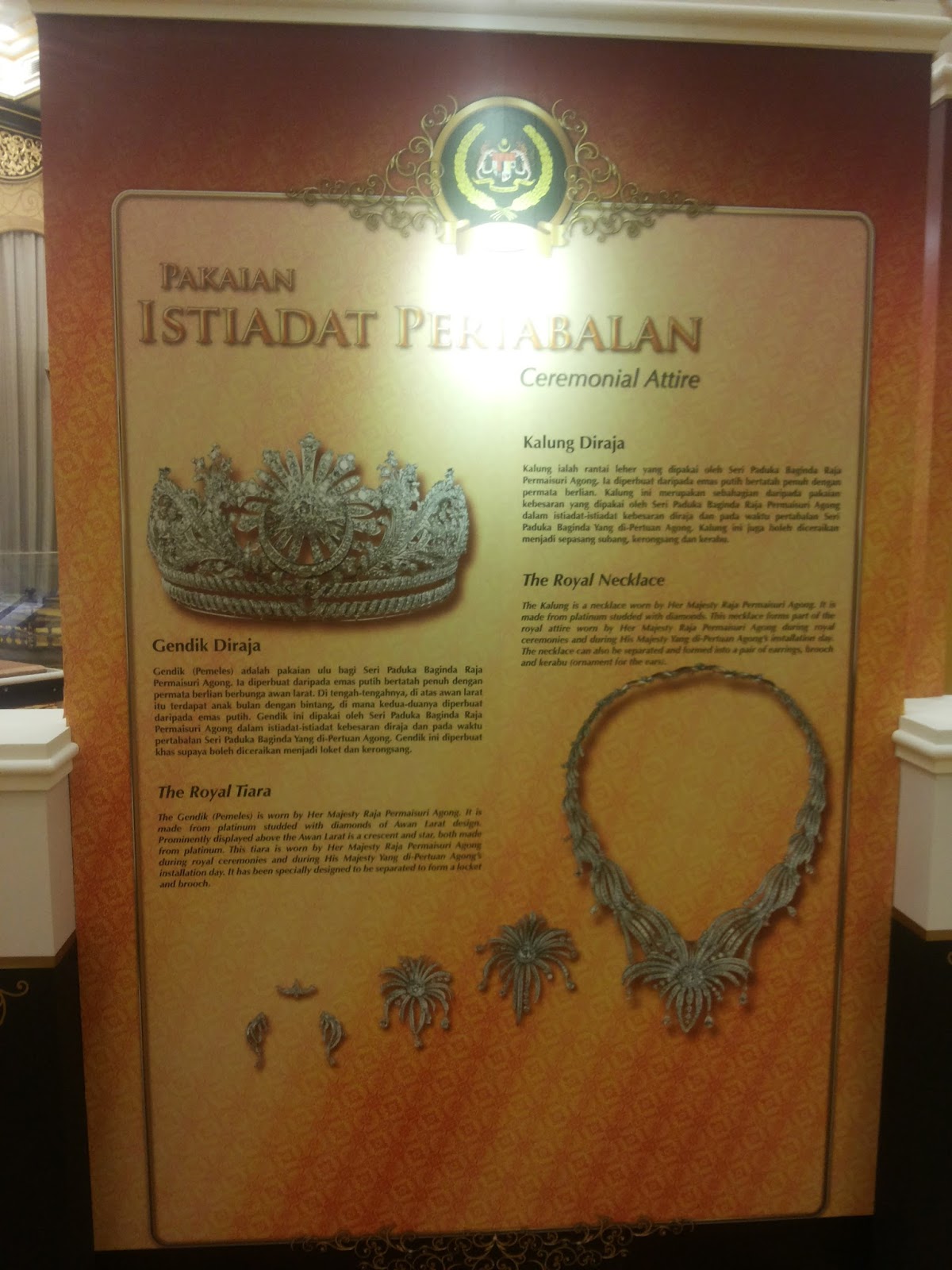 WARISAN RAJA & PERMAISURI MELAYU: Pameran Raja Kita Di Muzium DiRaja ...