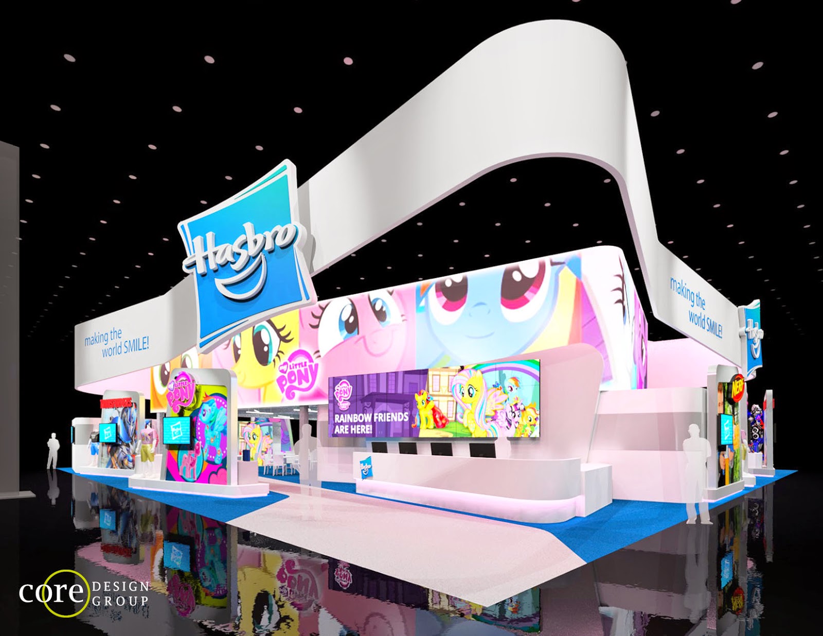 Hasbro 80' x 90' Island Exhibit: Licensing Expo - Core Design Group