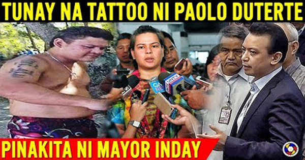 NATULALA SI TRILLANES! SA PINAKITA NI SARA DUTERTE TRIAD TATTOO NI PAOLO DUTERTE! | DU30NEWS