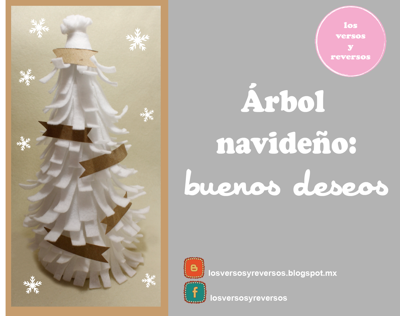 Árbol Navideño: Buenos Deseos - Los Versos y Reversos