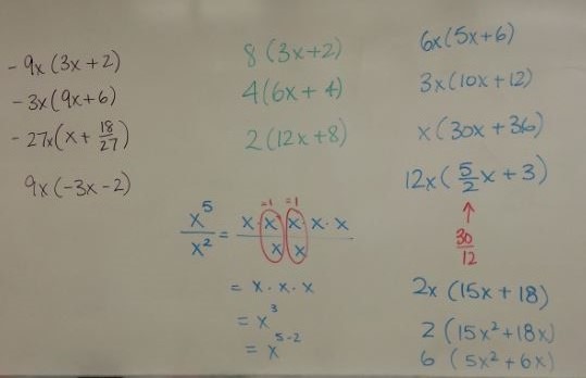 M^3 (Making Math Meaningful): MPM2D - Day 53: Common Factoring