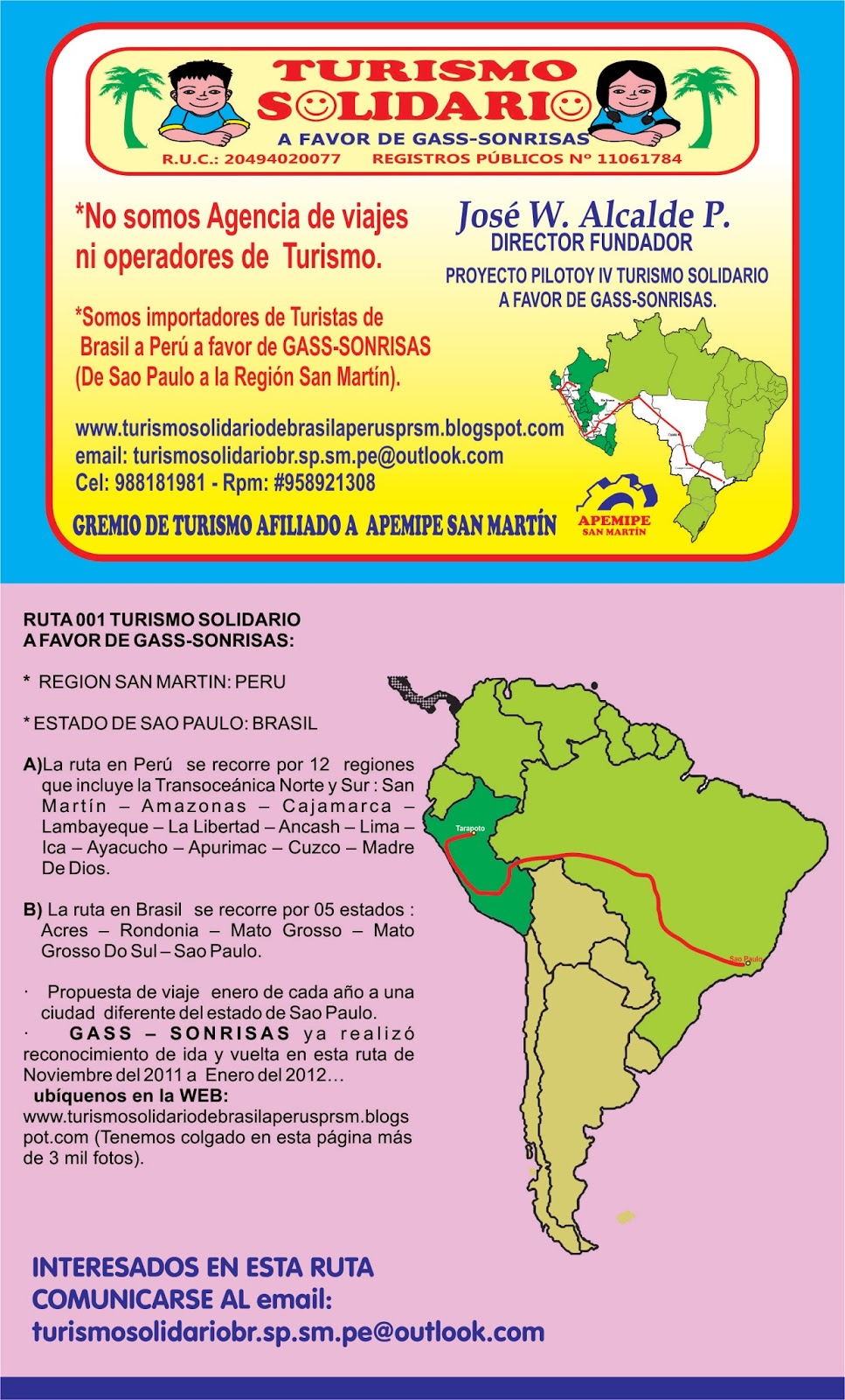 Turismo Solidario: Gass - Sonrisas : "" TURISMO SOLIDARIO" af favor de ...