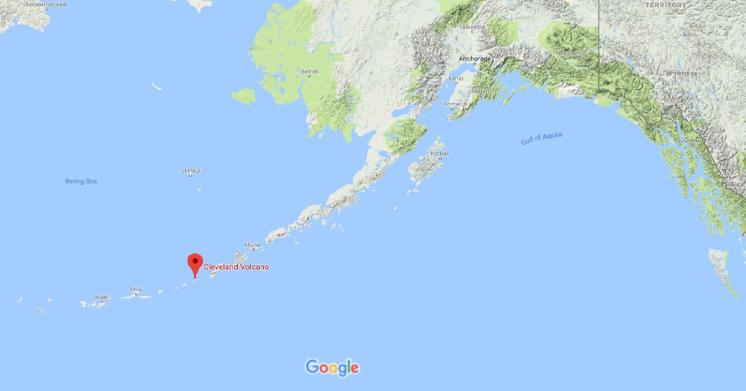 Sciency Thoughts: Eruption on Mount Cleveland, Alaska.
