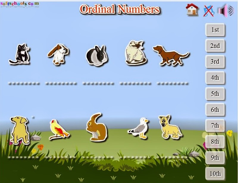 Think in English!!! Tim Acadèmia d'anglès: Ordinal numbers: Matching game