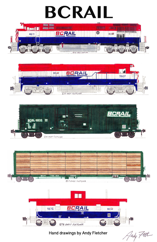 Andy Fletcher Blog-: British Columbia Railway Poster by Andy Fletcher