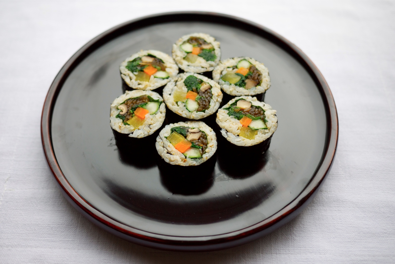 Vegan, Temple-style Kimbap at Balwoo Gongyang Kong
