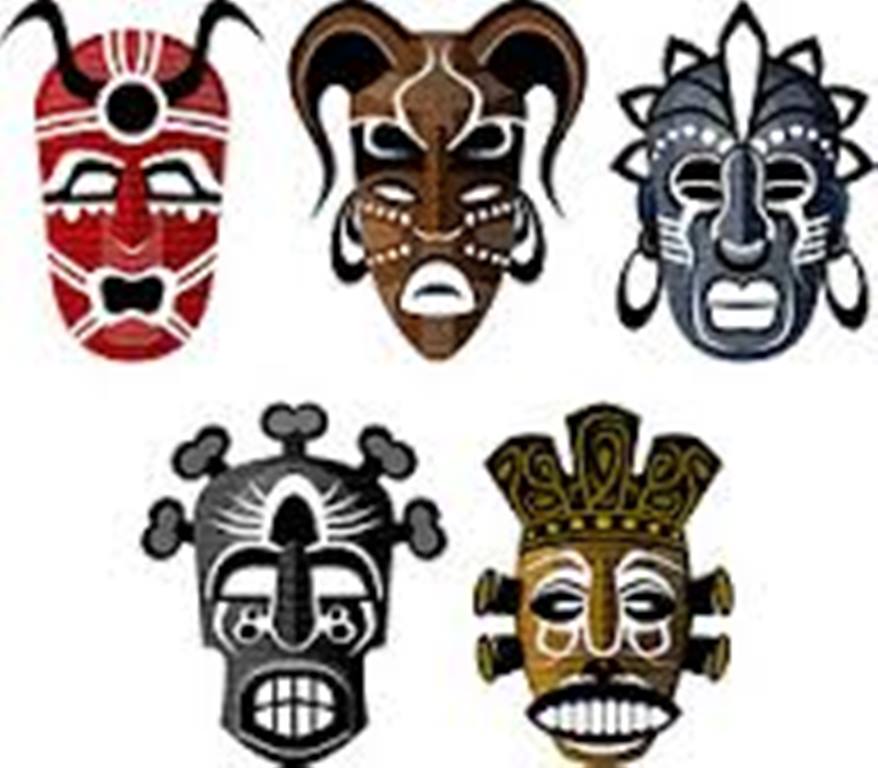 MOÇAMBIQUE: África do Sul: Máscaras Zulu