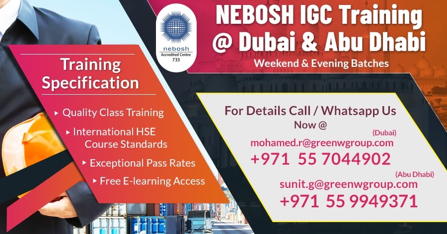 Nebosh course in UAE