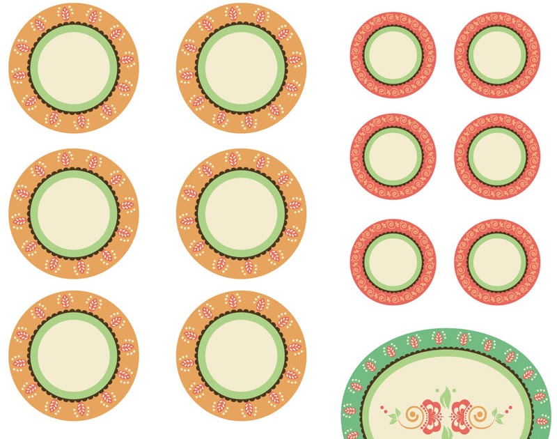 Vintage Plates and Platter Printables | true2scale