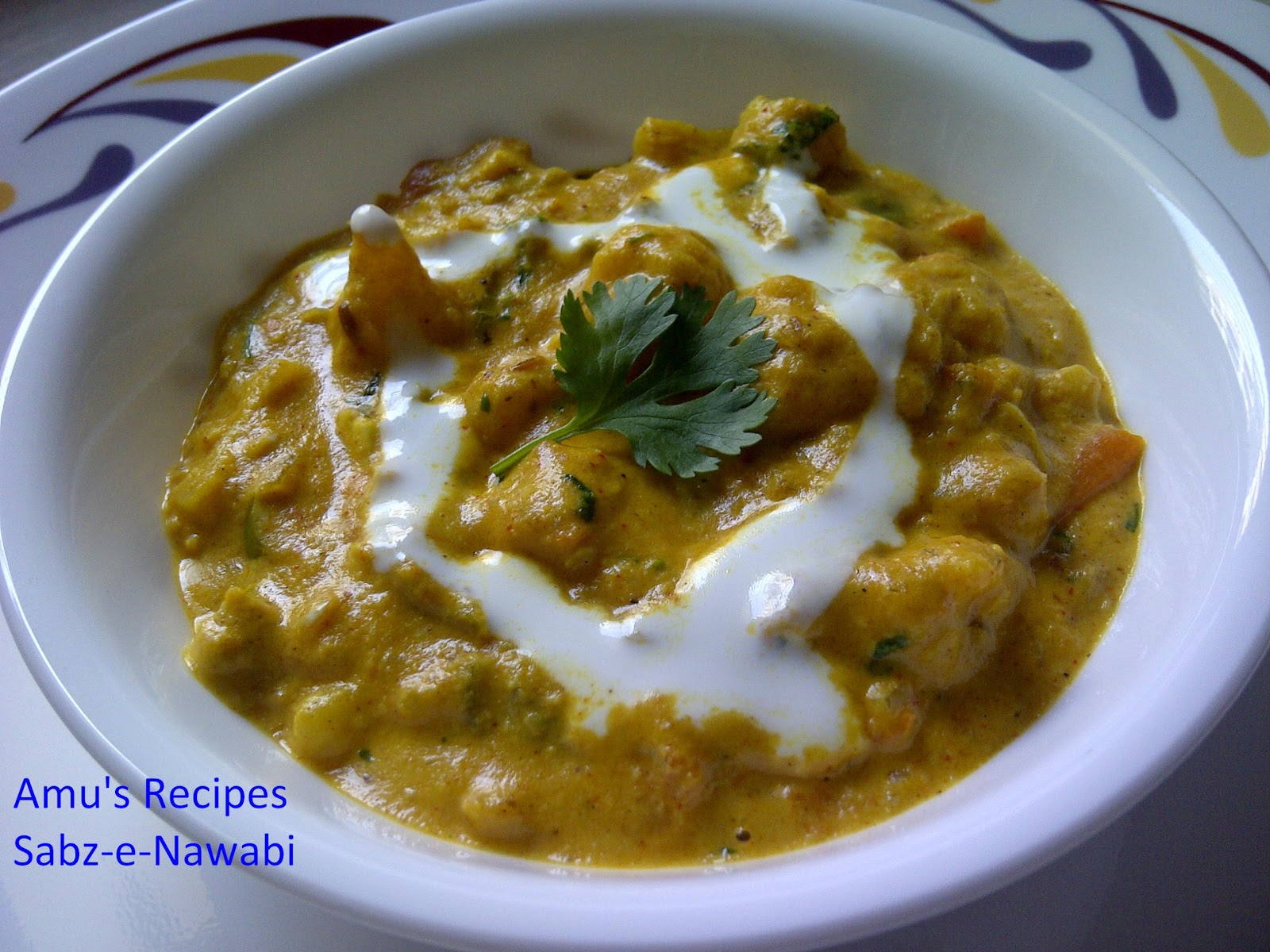 AMU'S RECIPES: Sabz-e-Nawabi