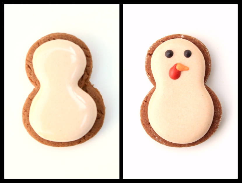 Mini Turkey Cookies for Thanksgiving