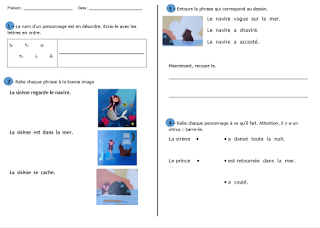Farandole à l'école: La petite sirène : textes et exercices pour les CP