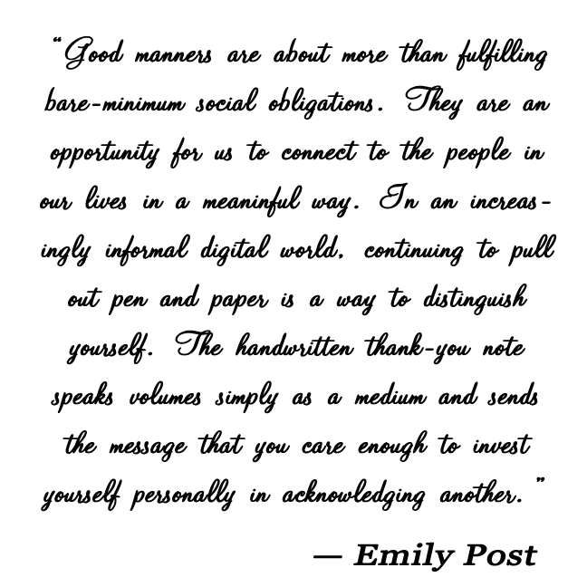 Lessons Learned from the Bunny Teacher: "The handwritten thank-you note ...