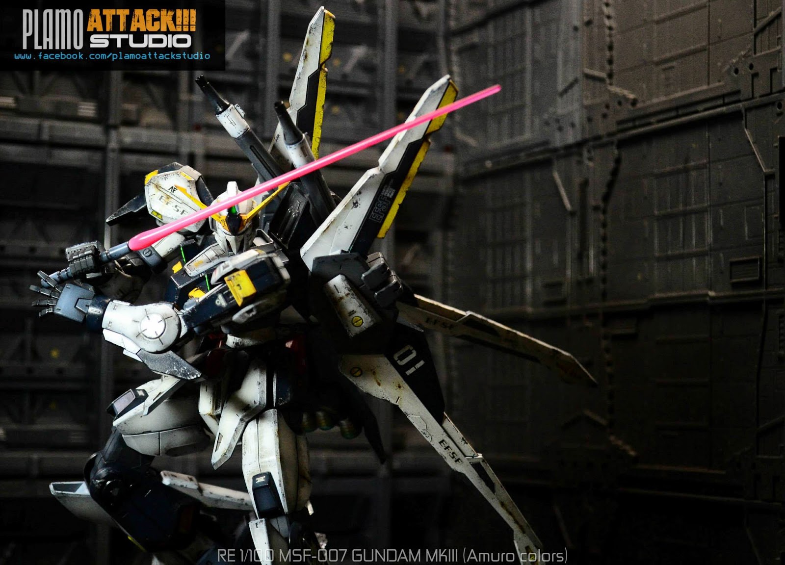 Custom Build: RE/100 Gundam Mk-III "Amuro Ray Colors"