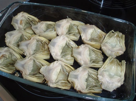 ALCACHOFAS CON SALSA BLANCA