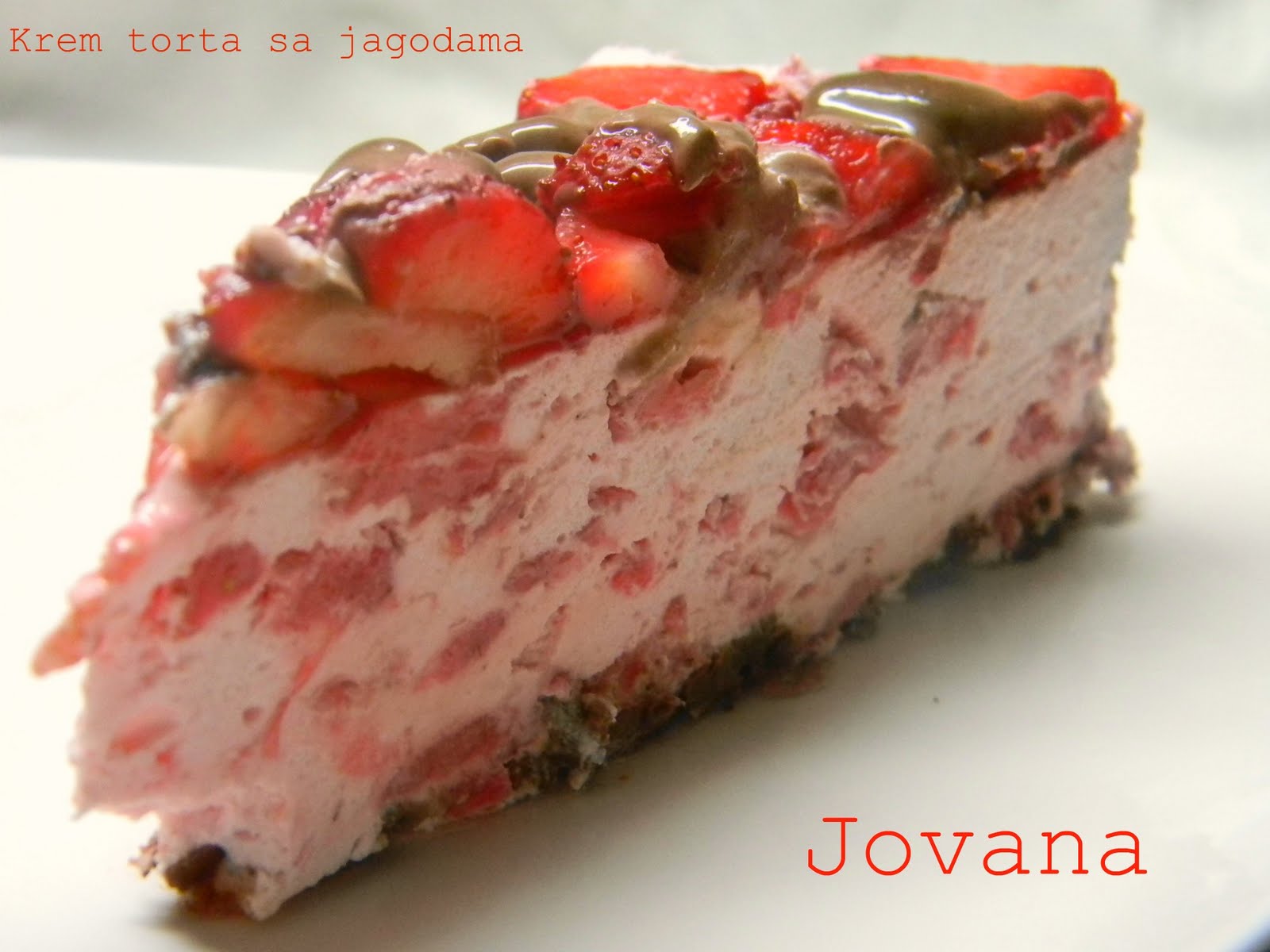 Krem torta sa jagodama ~ Jojini isprobani recepti