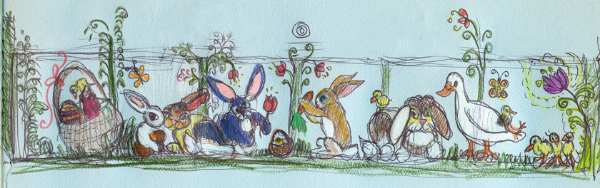 Dreamscapes: Easter Window Painting