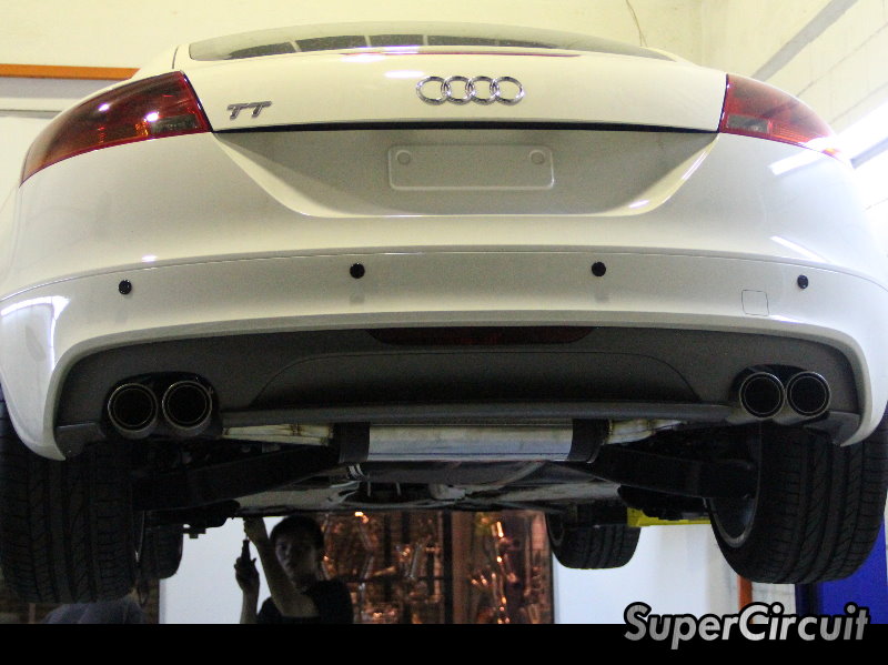 SUPERCIRCUIT Exhaust Pro Shop: Audi TT Quad Pipe Exhaust Conversion