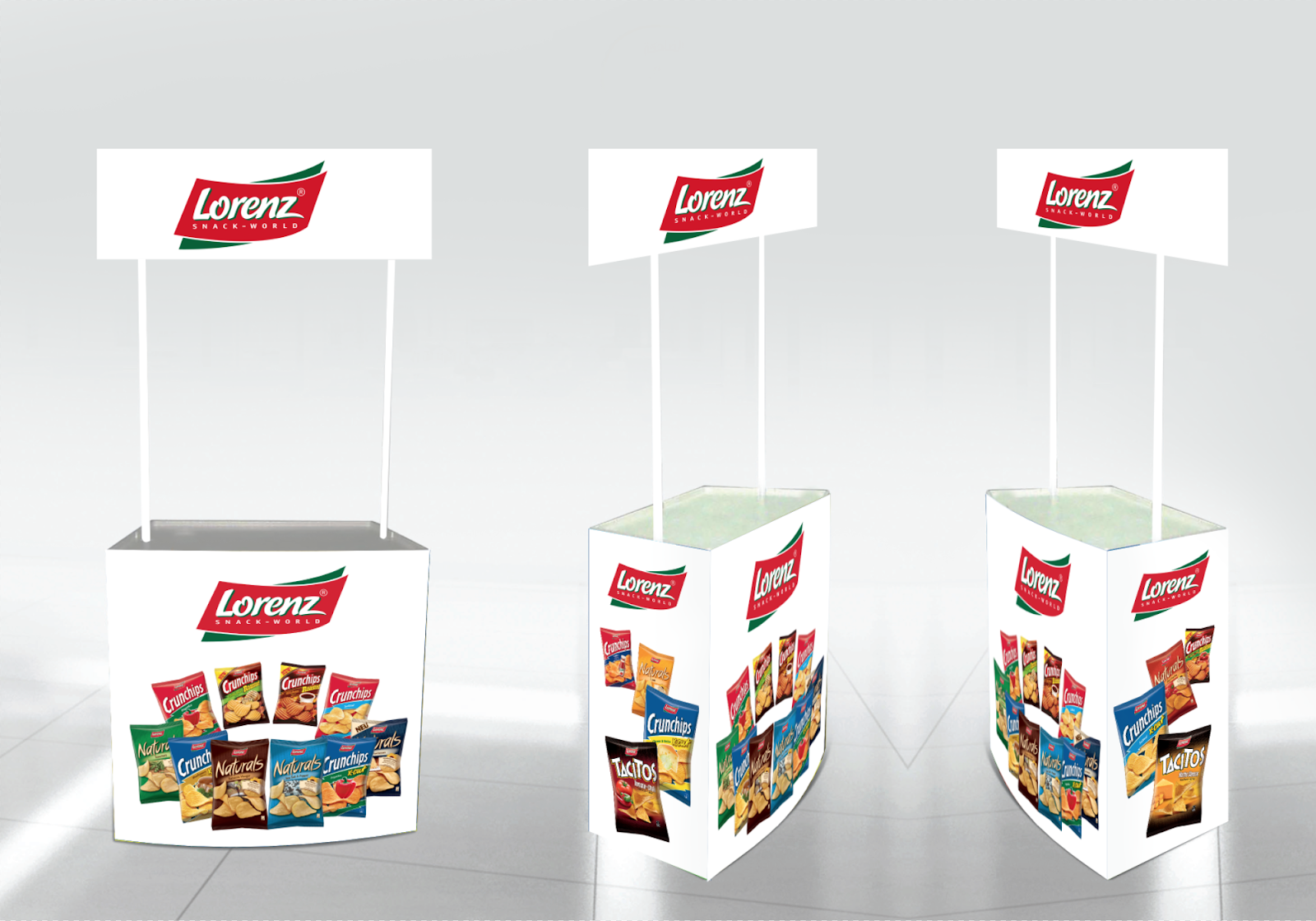 Graphic Design: Sampling Stand