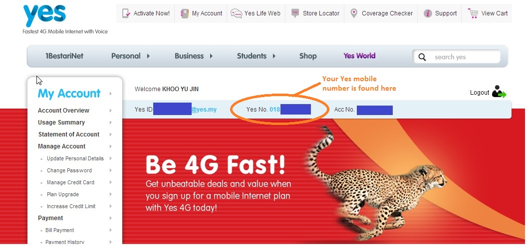 Using Yes Life by Yes 4G. A Review.