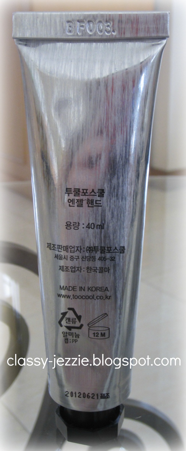 Welcome to Classy Jezzie Zone: Review: Too Cool For School Angel Hand Cream