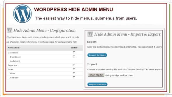 Wordpress Hide Admin Menu My First Premium Plugin Deluxe Blog Tips