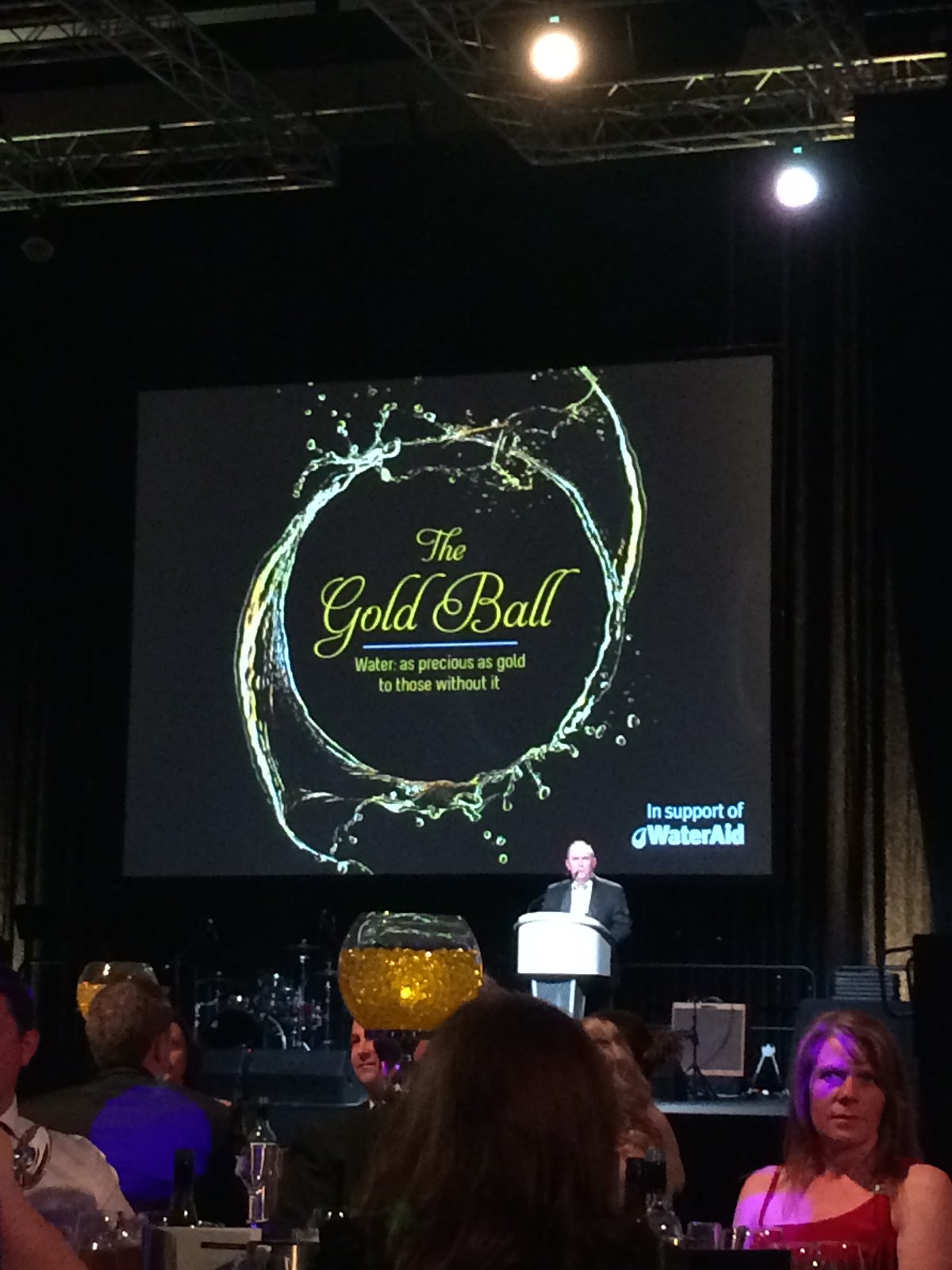 What I Wore: WaterAid Gold Ball - Almost Posh