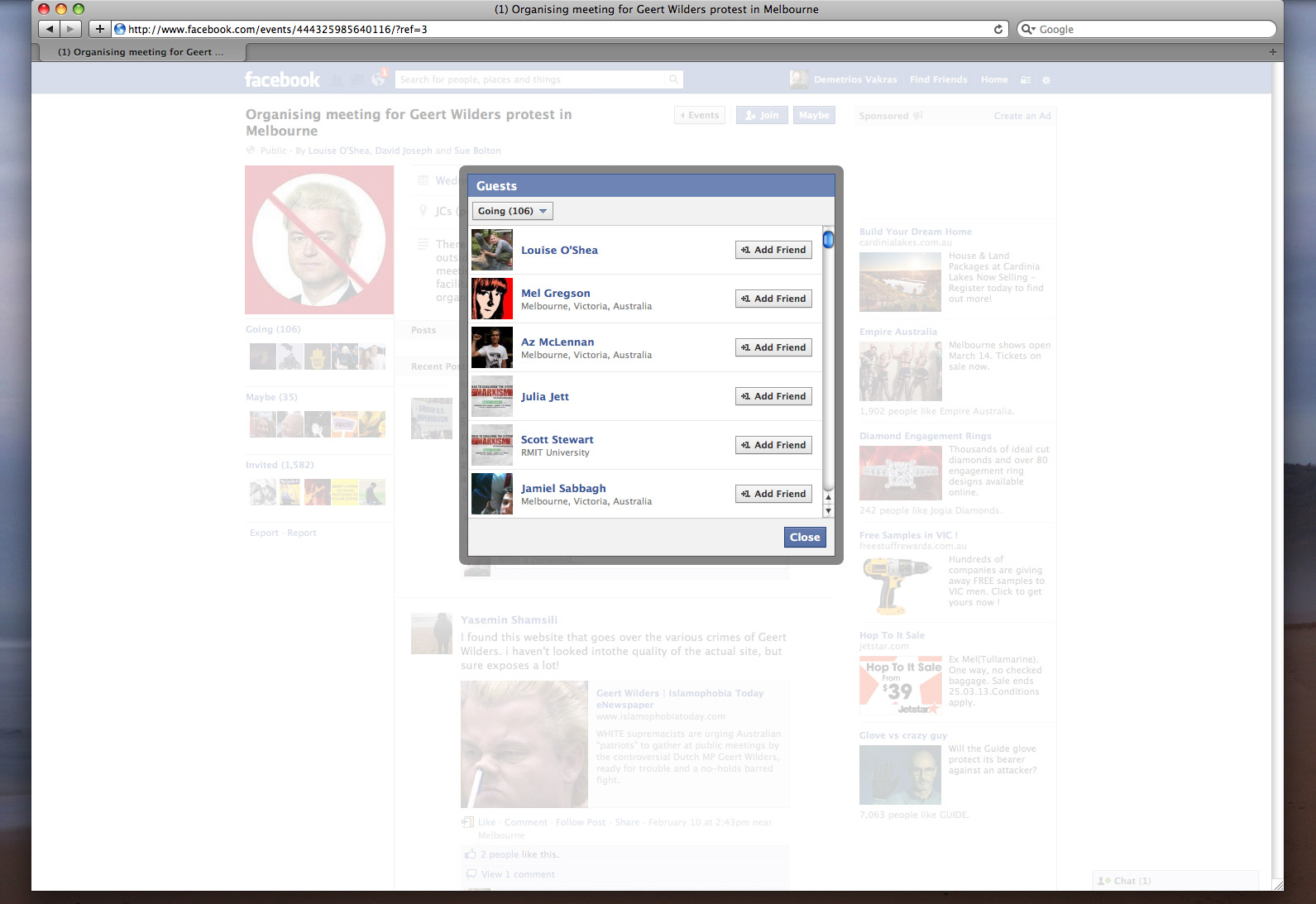 Unbowed Atheist: Socialist councillor candidate assaults Wilders audience