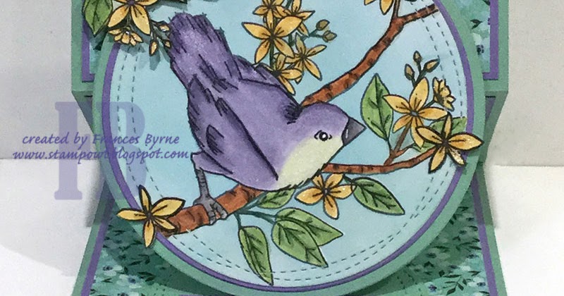 StampOwl's Studio: Songbird Reverse Easel Card