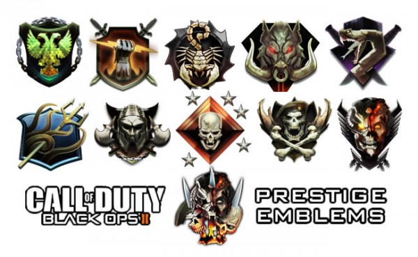 Akira's Mest Up Brain: Black Ops 2 Prestige Emblems