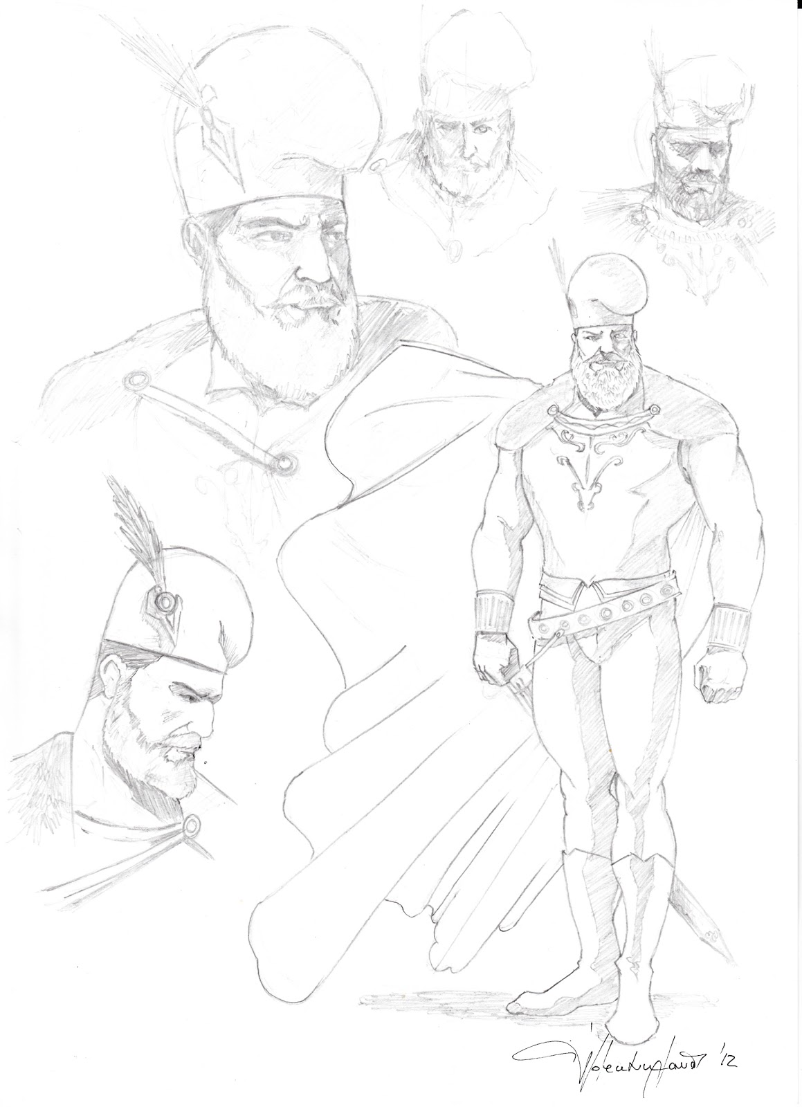 desene si schite: Mihai Viteazul - schita